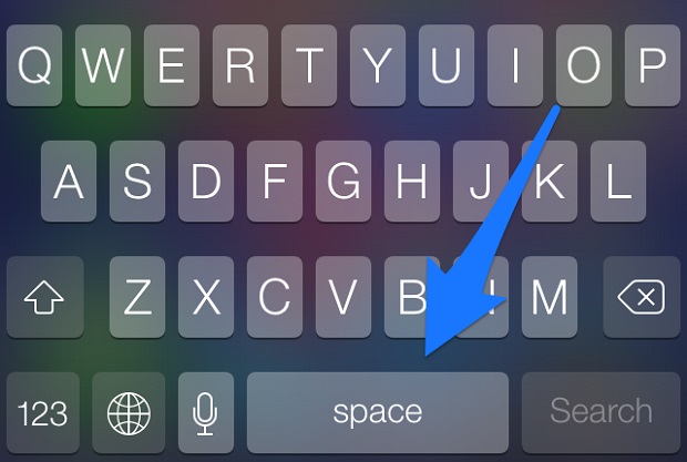 Enable double tap keyboard shortcut for space bar to enter Enable double tap keyboard shortcut for space bar to enter
