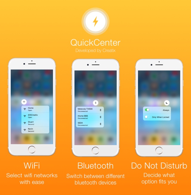 QuickCenter tweak brings 3D Touch menus to the Control Center - iOS Hacker QuickCenter tweak brings 3D Touch menus to the Control Center - iOS Hacker