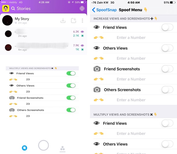 SpoofSnap Tweak Lets You Fake Popularity On Snapchat - iOS Hacker SpoofSnap Tweak Lets You Fake Popularity On Snapchat - iOS Hacker
