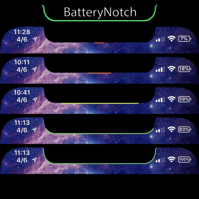 BatteryNotch Tweak Adds A Battery Indicator Around iPhone X Notch - iOS ... BatteryNotch Tweak Adds A Battery Indicator Around iPhone X Notch - iOS ...